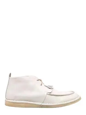 Henrik Vibskov Off-white Leather Loafers With Fringe Detail - Neutrals