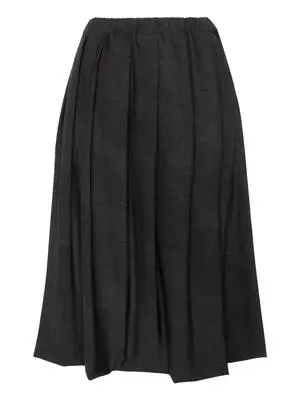 Fabiana Filippi Pleated Midi Skirt - Grey