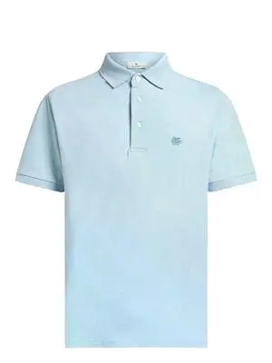 Etro Paisley Jacquard Polo Shirt - Blue