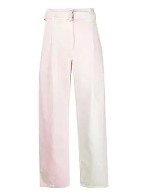 PHILOSOPHY DI LORENZO SERAFINI Philosophy Di Lorenzo Serafini Belted Cotton Gabardine Trousers