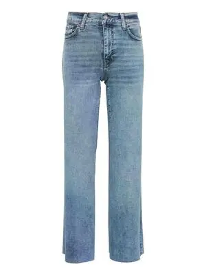 FRAME Palazzo Slim Jeans - Blue