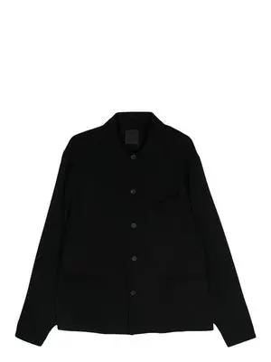 Givenchy Classic-collar Wool Shirt - Black