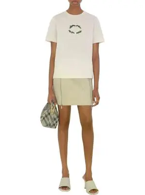 BURBERRY Burberry Embroidered Cotton T-Shirt