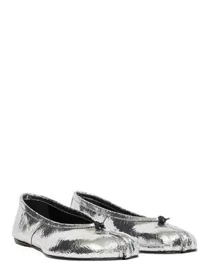 MAISON MARGIELA Tabi Ballet Flats - Silver
