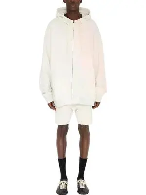 MAISON MARGIELA Zipped Drawstring Hoodie - Neutrals