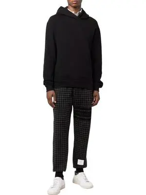 Thom Browne Houndstooth-check Track Pants - Black