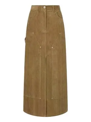STUDIO TOMBOY Corduroy Maxi Skirt - Neutrals