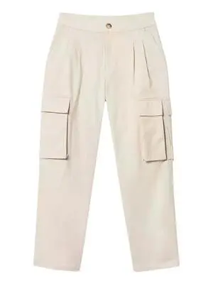 TWINSET Asymmetric Cargo Pockets Trousers - Neutrals