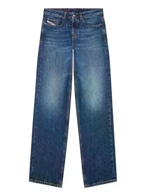 DIESEL® D-macro Logo Patch Jeans - Blue