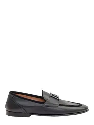 Dolce & Gabbana Logo Plaque Loafers - Black