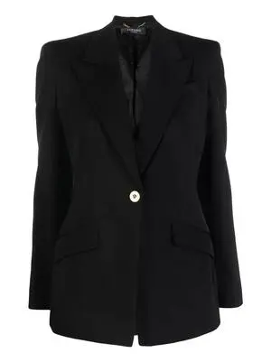 Versace Single-breasted Blazer - Black