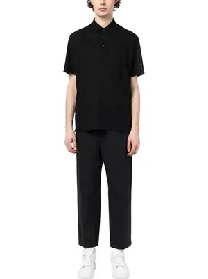 Herno Short-sleeved Polo Shirt - Black