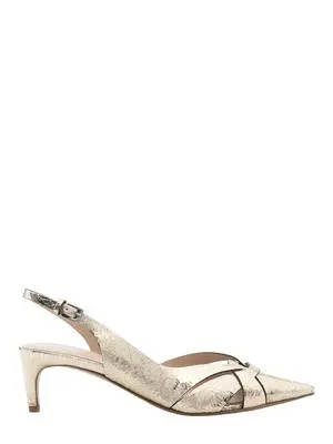 DEL CARLO 50mm Paris Pumps - Gold