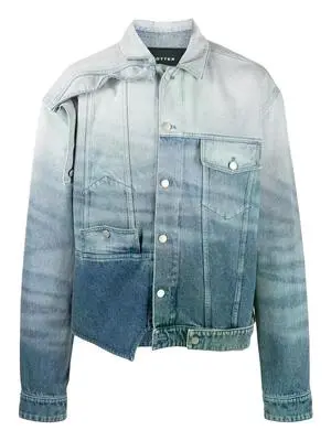 BOTTER Whiskering Effect Denim Jacket - Blue