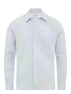 Orlebar Brown Justin Linen Shirt - Blue
