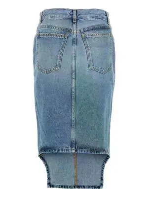 GIVENCHY Givenchy Light Blue Cotton Denim Pencil Skirt