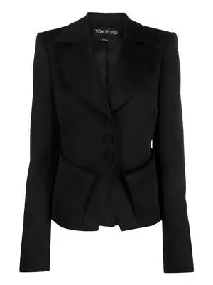 TOM FORD Tailored Single-breasted Blazer - Black