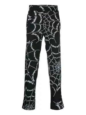 Palm Angels Logo-print Track Pants - Black