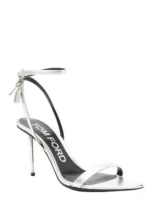 TOM FORD TOM FORD Padlock Pointy Naked 85mm Leather Sandals