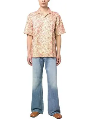 BLUEMARBLE Paisley-print Short-sleeve Shirt - Red