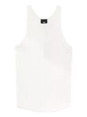 THOM KROM Fine-ribbed Crewneck Sleeveless Tank Top - Neutrals