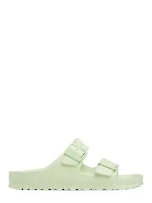 BIRKENSTOCK Buckled Flat Slides - Green