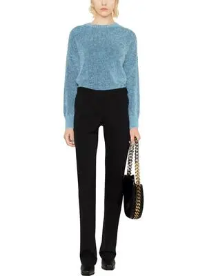 Stella McCartney Pressed Crease Flared Trousers - Black