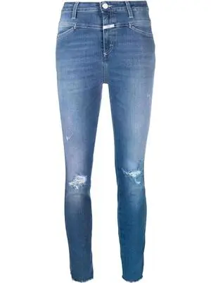 CLOSED Closed Distressed Slim-Fit Jeans