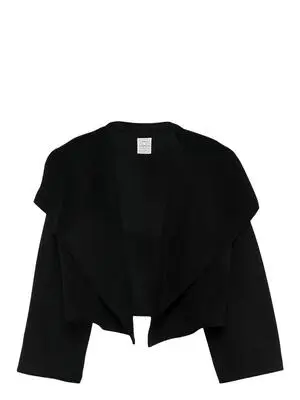 TOTEME TOTEME Oversized Double Jacket With Pointed Collar Black