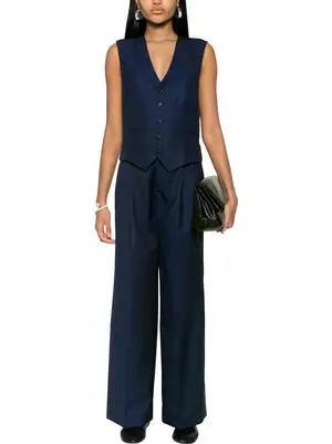 ARMARIUM Giorgia Tailored Wool Trousers - Blue