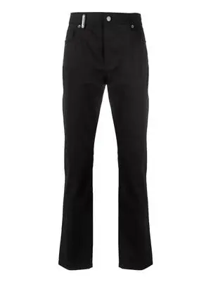 Moschino Mid-rise Straight-leg Trousers - Black