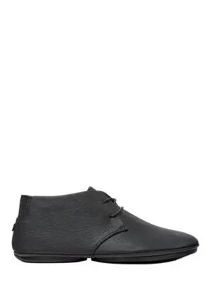 Camper Nina Asymmetric Toe Leather Lace-up Boots - Black