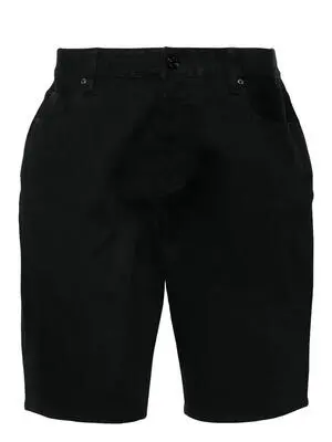 Armani Exchange Mid-rise Denim Shorts - Black