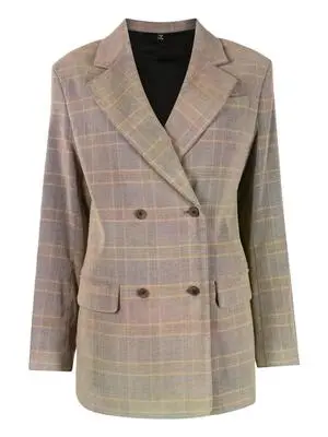 Alexander McQueen Check Print Blazer - Neutrals