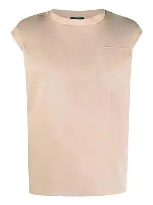 MAISON JEJIA Chest Pocket Cotton T-shirt - Brown