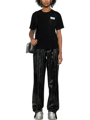 MAISON MARGIELA Numbers Motif Crewneck T-shirt - Black
