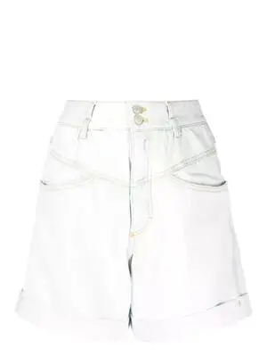 Kenzo High-waisted Denim Shorts - Blue