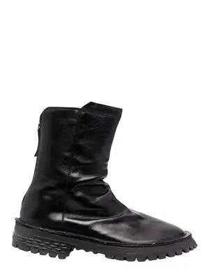 Moma Calf Leather Ankle Boots - Black