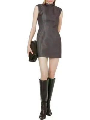Philosophy Di Lorenzo Serafini Panelled Mini Dress - Grey