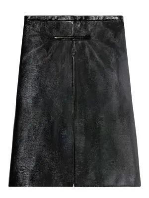 COURREGES Courrèges Zip-Detail Coated Midi Skirt
