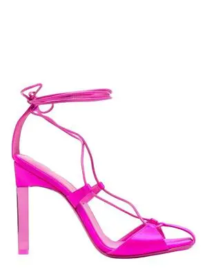Attico Adele 105mm Stiletto Sandals - Pink