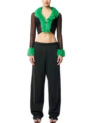 Heron Preston Logo Patch Cotton Track Pants - Black