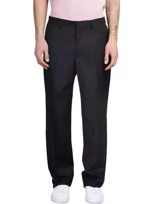 Tagliatore Tailored Cotton Trousers - Black