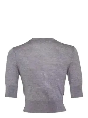 Dsquared2 Cropped Knitted Top - Grey