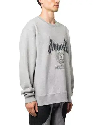 AMBUSH AMBUSH Academy Cotton Sweatshirt Grey
