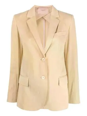 TWINSET Single-breasted Tailored Blazer - Neutrals