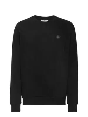 Philipp Plein Logo-print Cotton Sweatshirt - Black