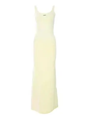 Off-White Sleeveless Long Dress - Neutrals