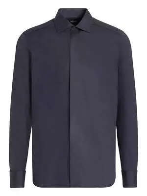 Zegna Trofeo Silk Shirt - Blue