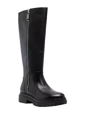 Michael Kors Regan Knee-high Leather Boots - Black